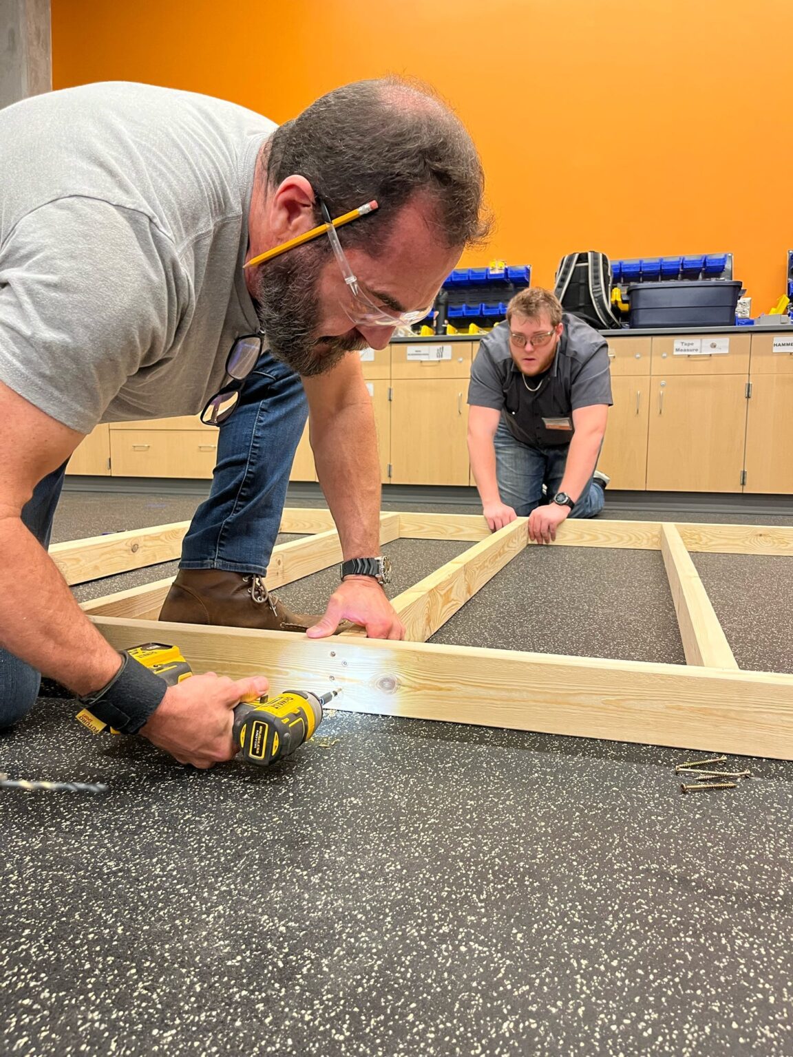 Engineering Students Help Build UTPD Training Wall - Tickle College of ...