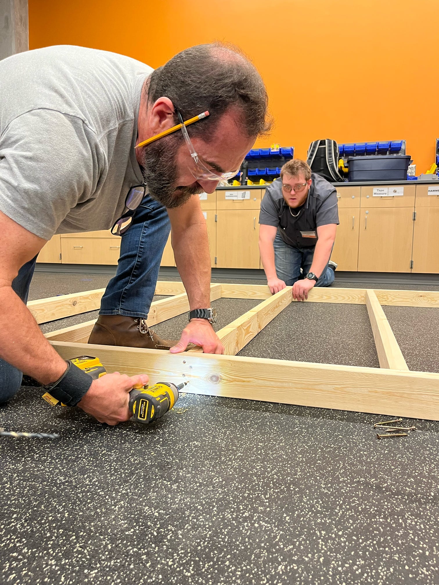 Engineering Students Help Build UTPD Training Wall - Tickle College of ...